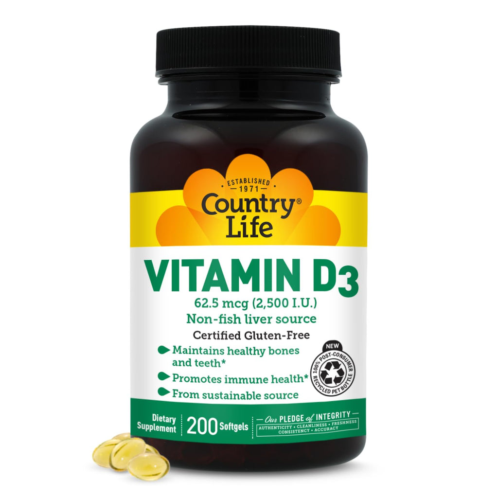 Country Life Vitamin D3 softgels