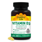 Country Life Vitamin D3 softgels