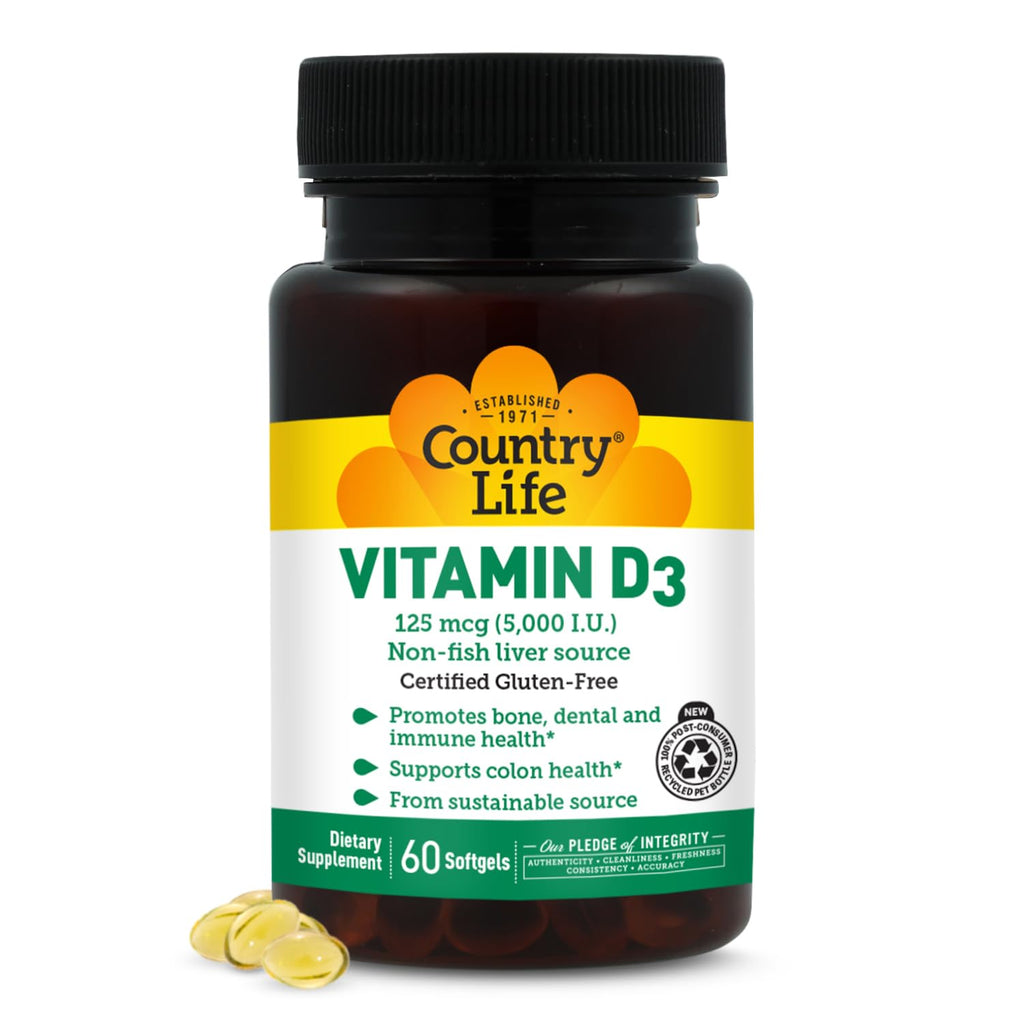 Country Life vitamin D3 softgels
