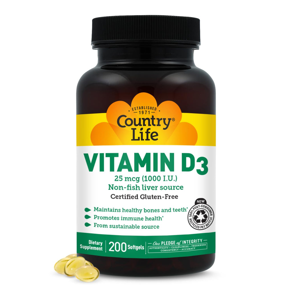 Country Life Vitamin D3 softgels