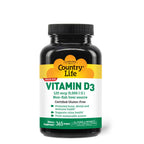 Country Life vitamin D3 softgels