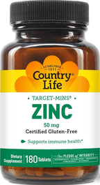 Country Life zinc 50 mg tablets