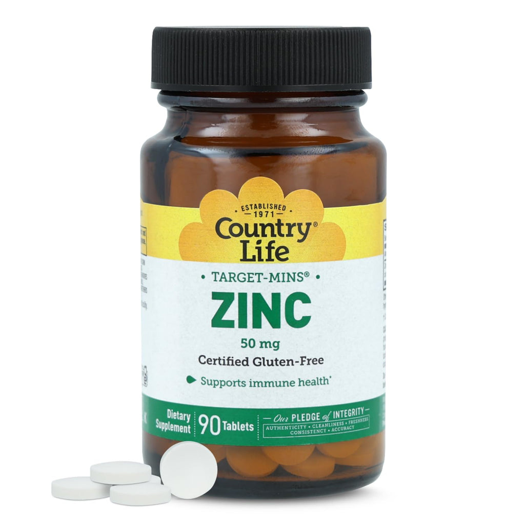 Country Life zinc supplement tablets
