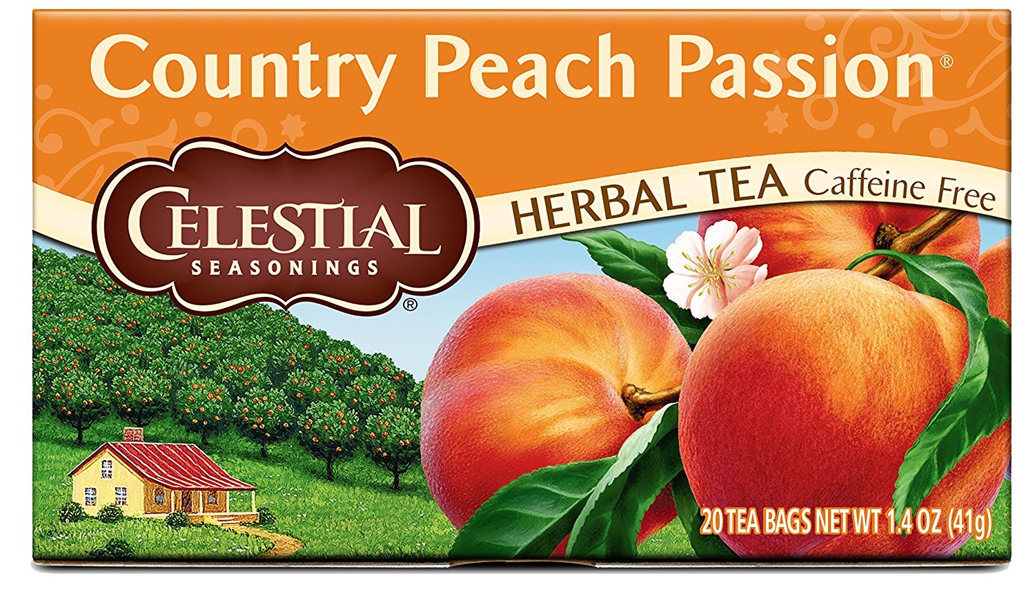 Country Peach Passion herbal tea bags