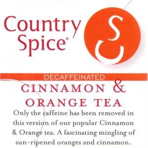 Country Spice cinnamon orange herbal tea