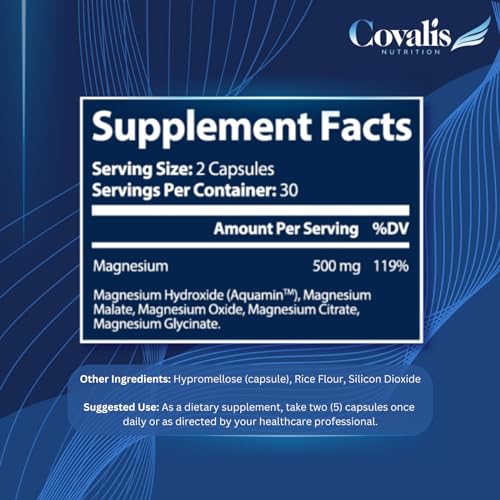 Covesium magnesium capsules for energy boost