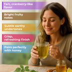 Cowberry lingonberry tea for relaxation