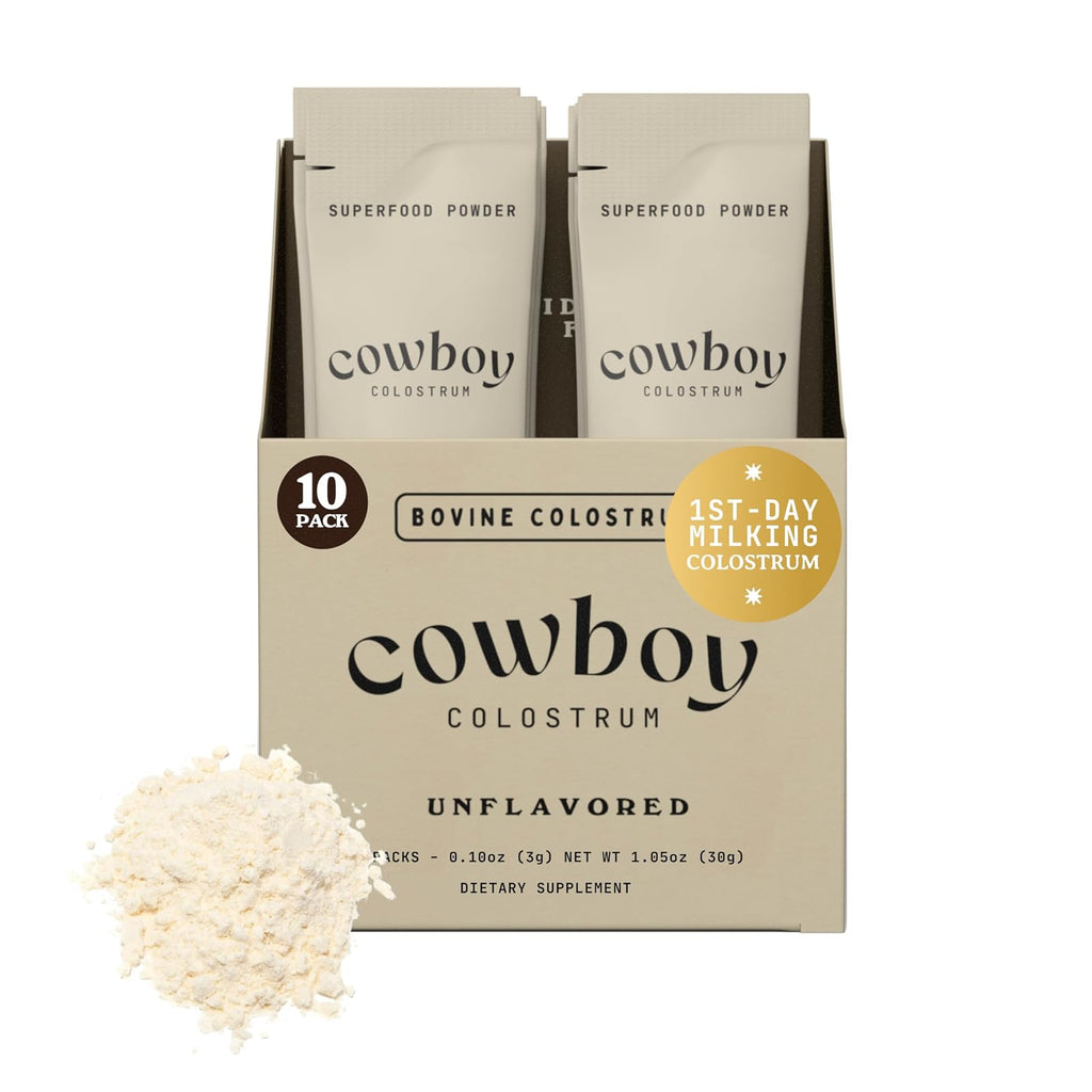 Cowboy colostrum supplement travel packs
