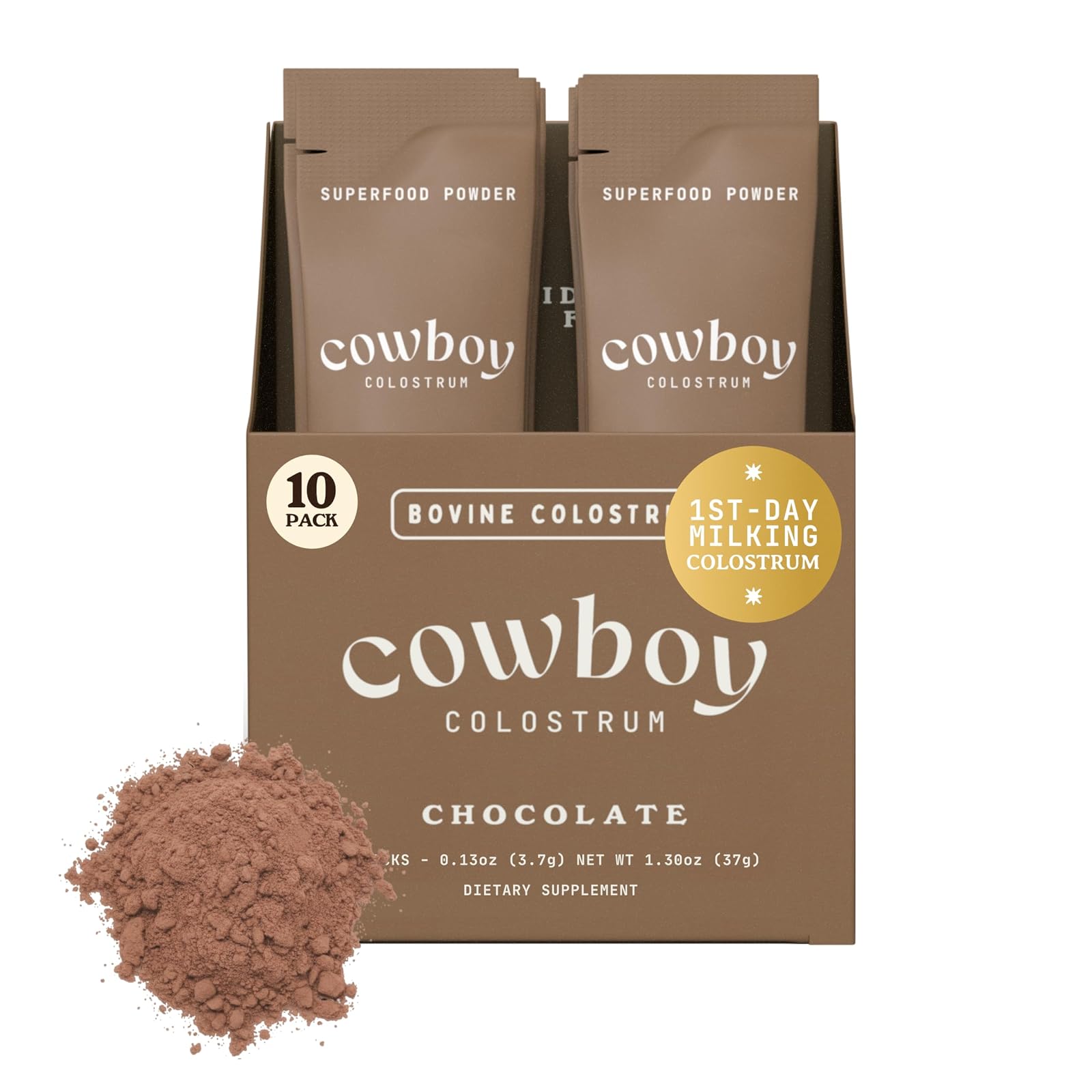 Cowboy colostrum supplement travel packs