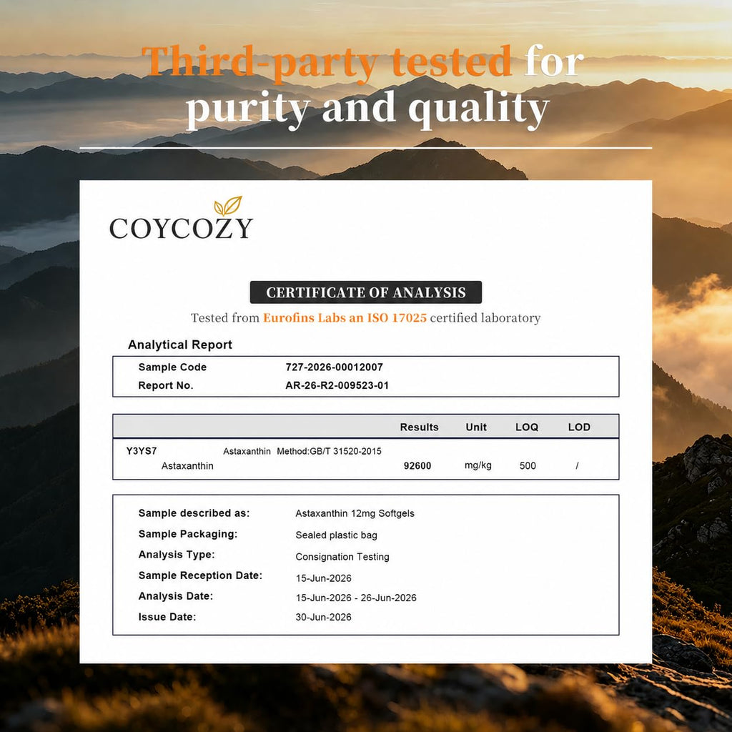 Coycozy Astaxanthin antioxidant benefits