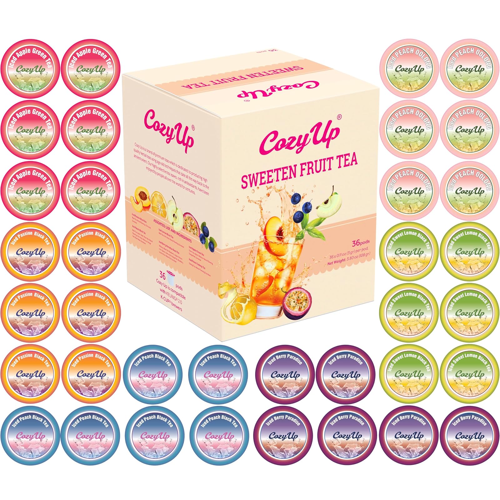 Cozy Up iced sweet fruit tea