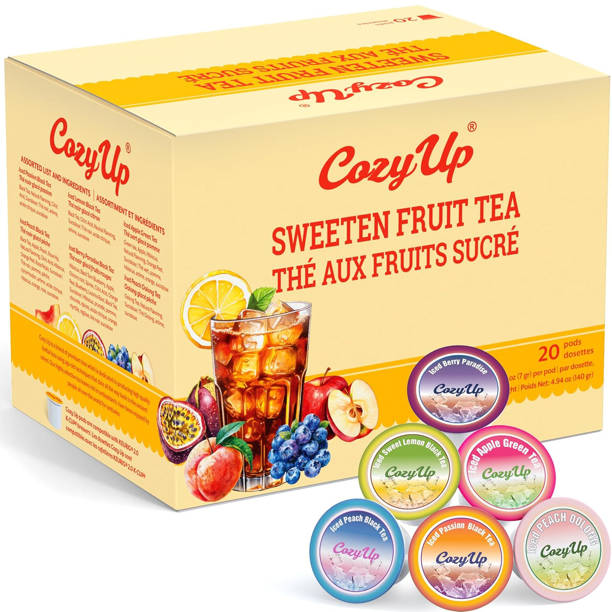 Cozy Up iced sweet fruit tea