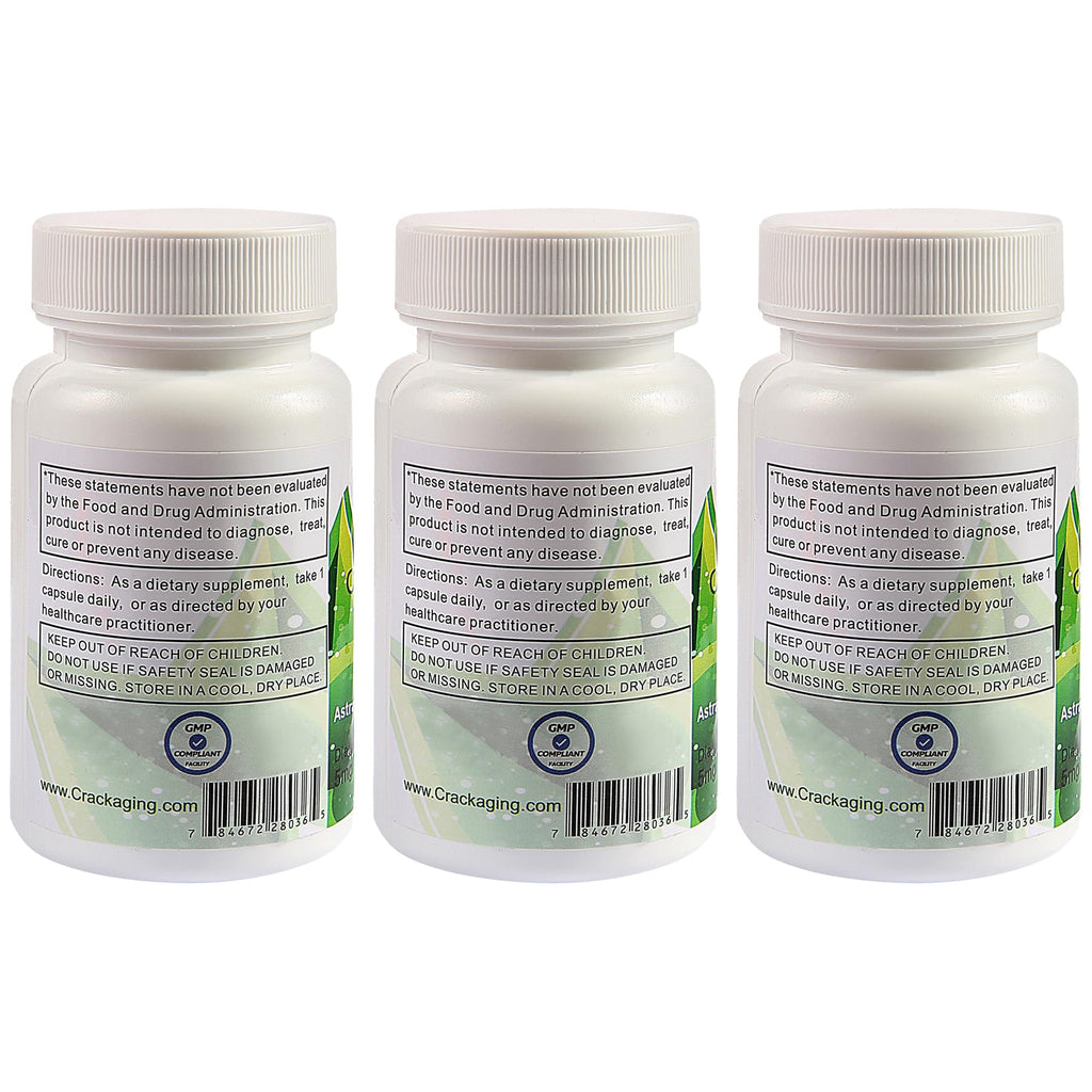 Crackaging astragalus for cellular rejuvenation