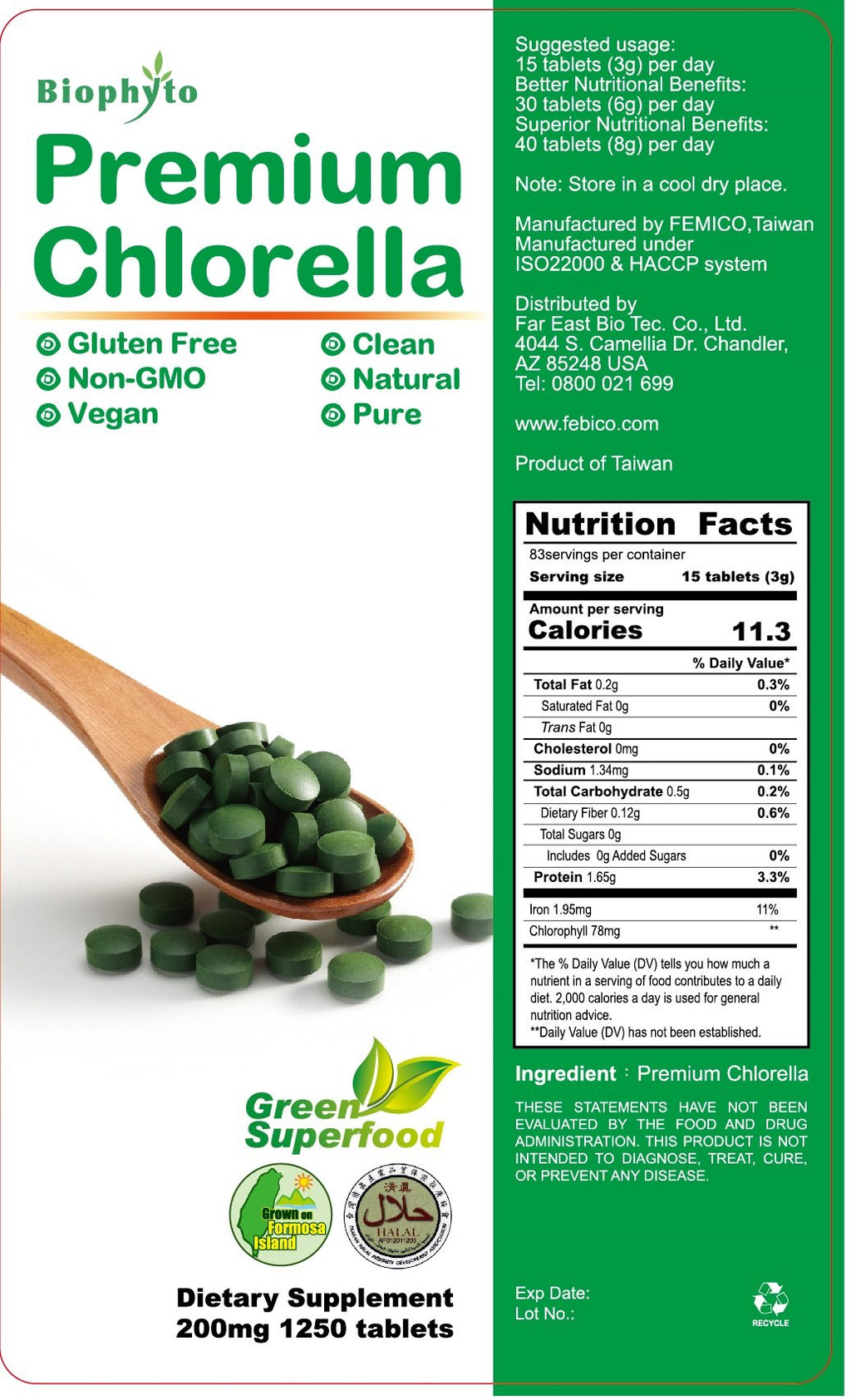 Cracked cell wall chlorella benefits