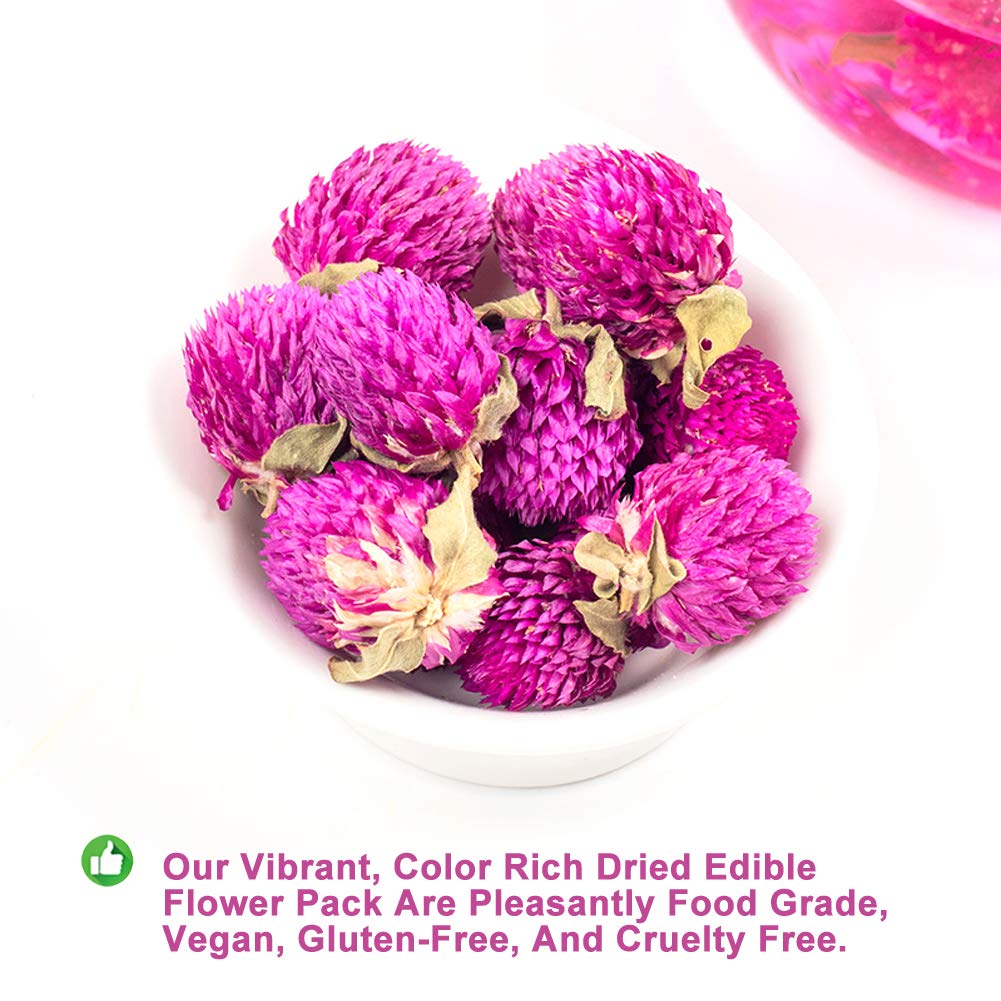 Crafts with dried globe amaranth