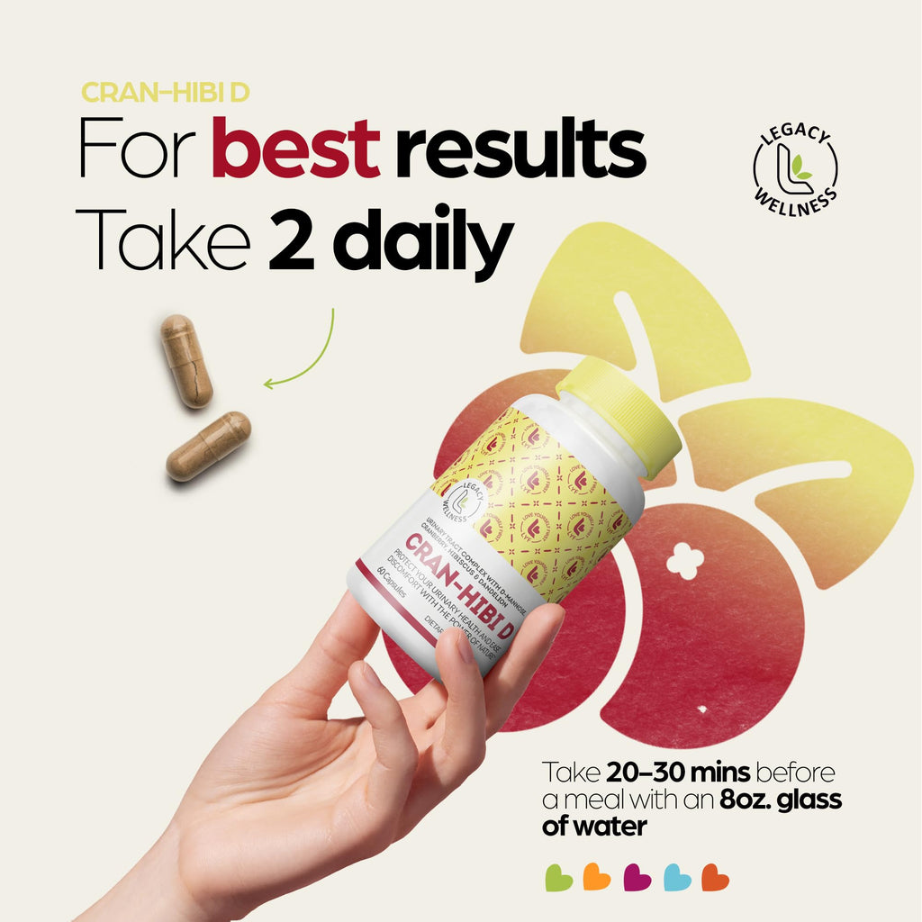 Cran-Hibi-D for urinary tract relief