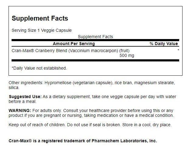 Cran-Max for urinary health