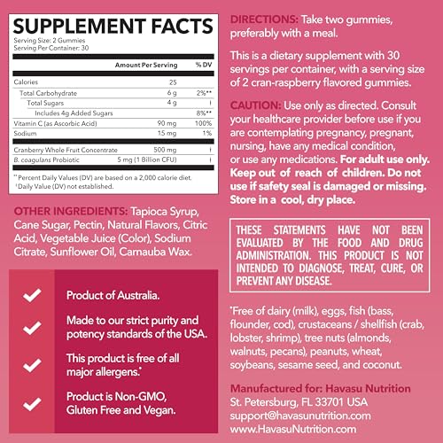 Cran-Raspberry probiotics for women's health
