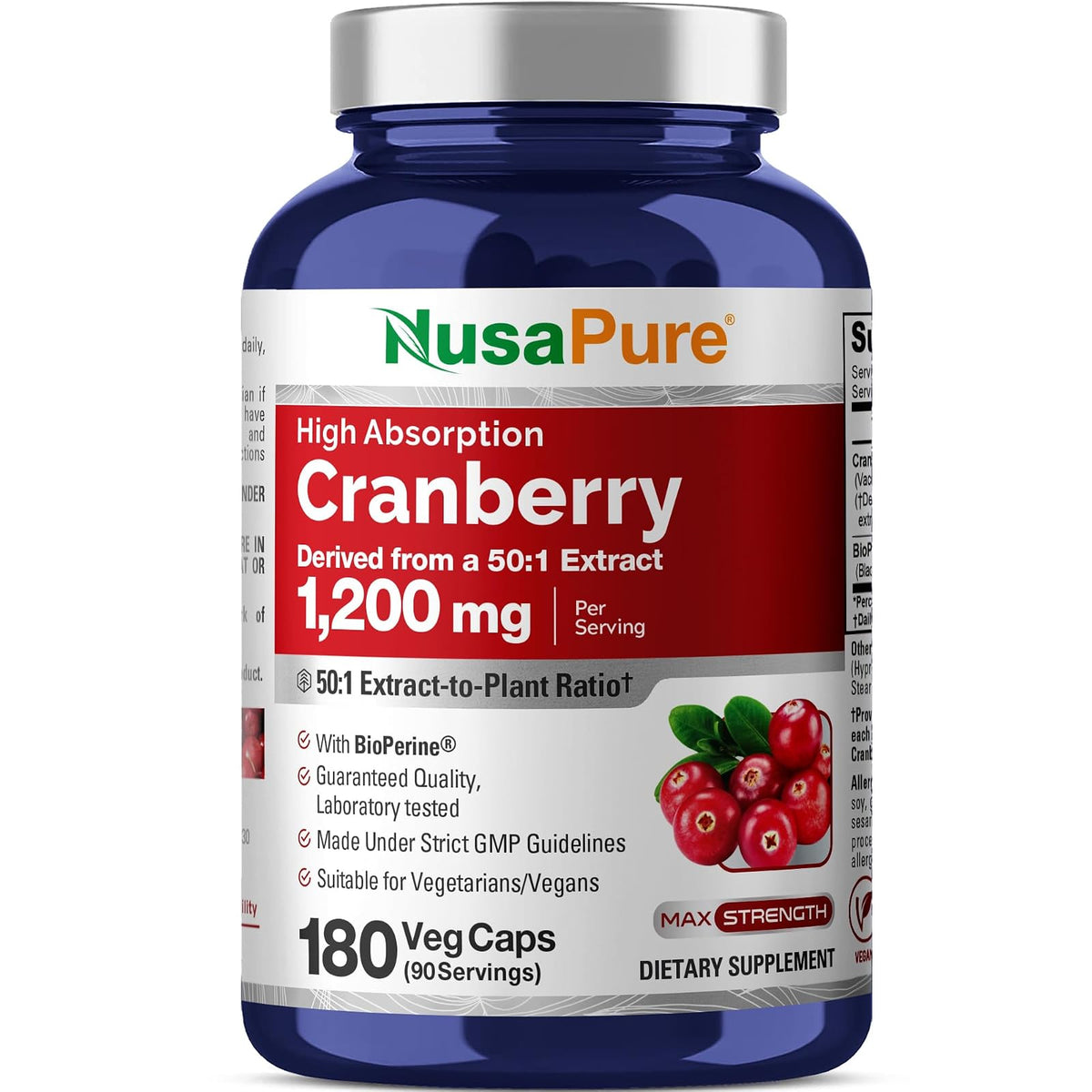 Cranberry 1200 mg health benefits
