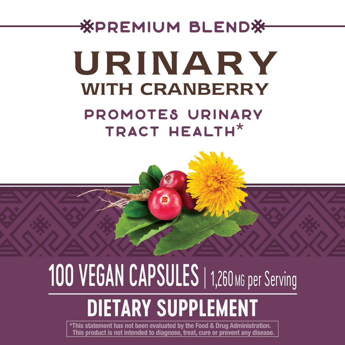Cranberry 1260 mg for optimal hydration