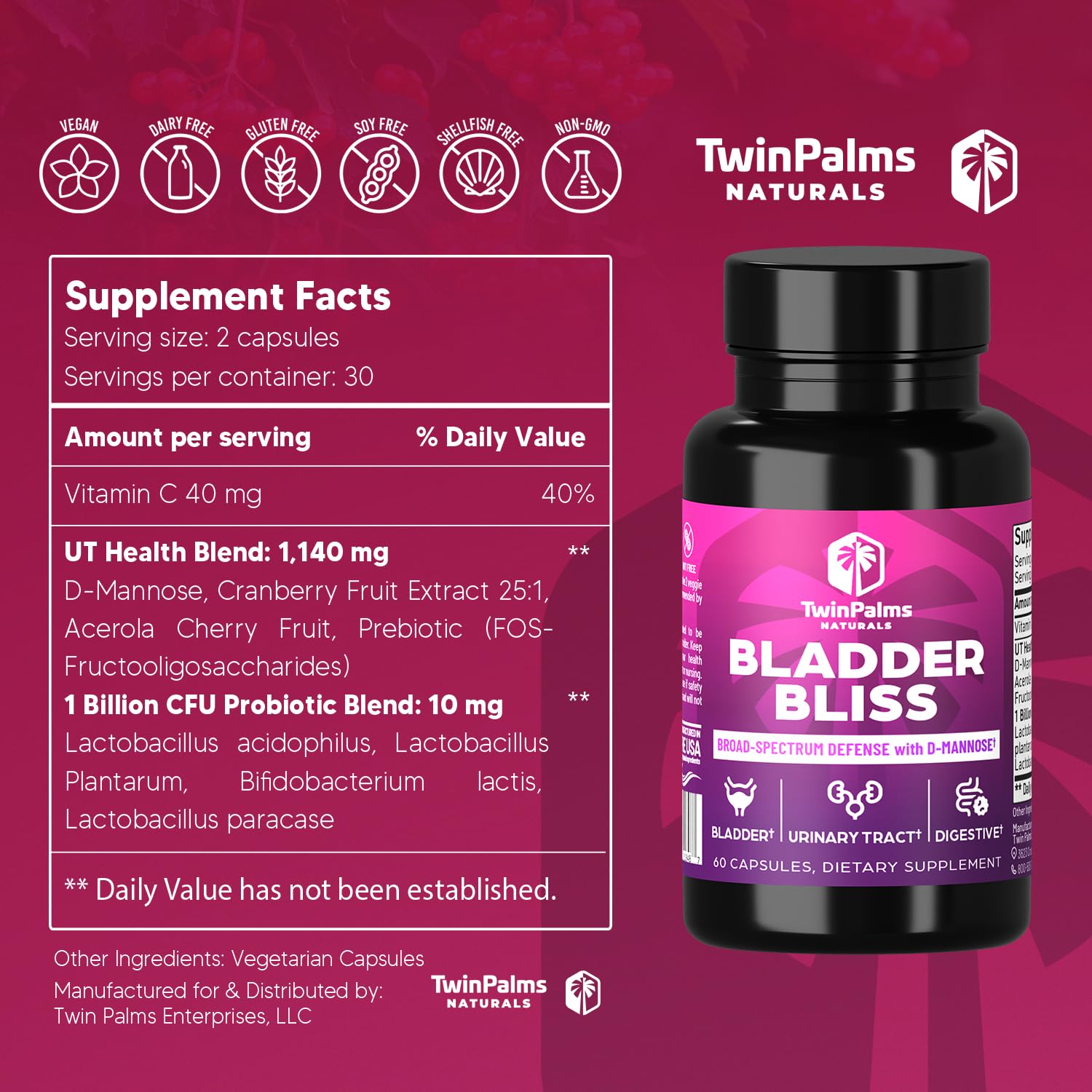 Cranberry and D-Mannose blend