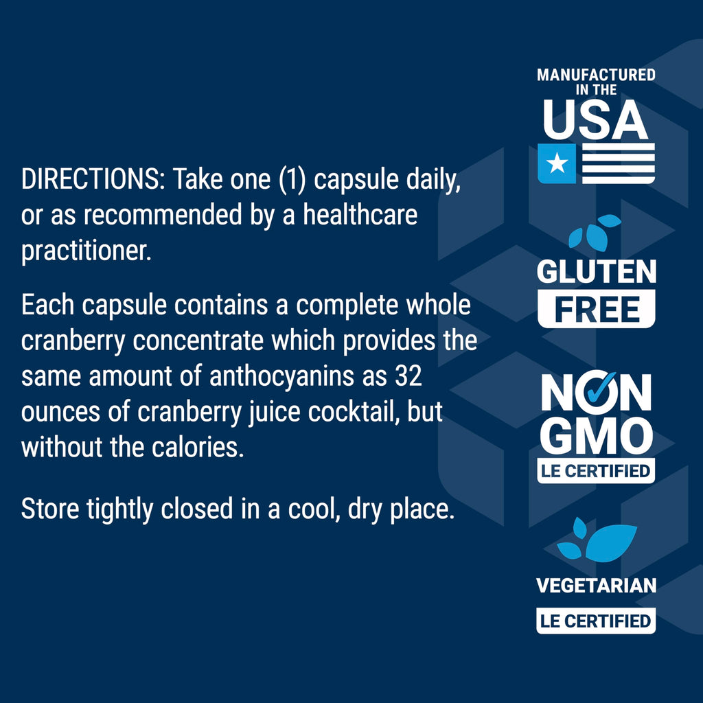 Cranberry capsules for antioxidant protection
