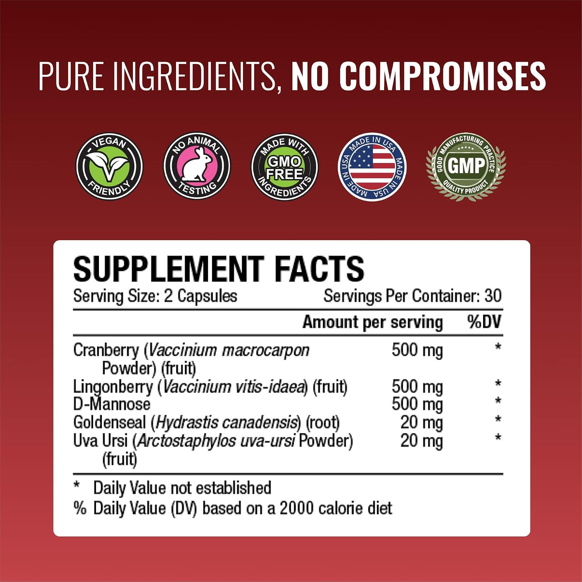 cranberry capsules for bladder support