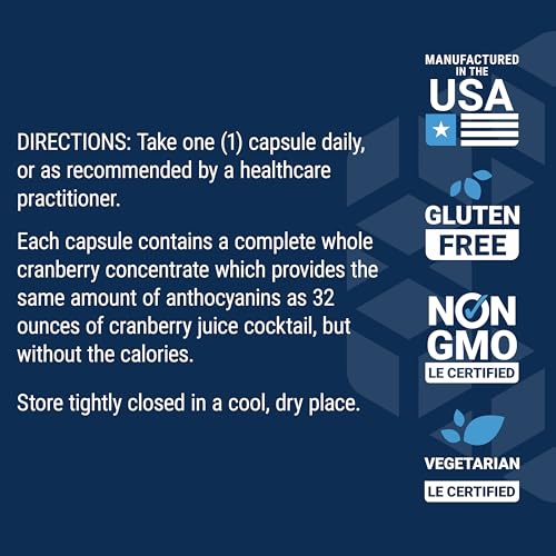 Cranberry capsules for daily nutrition
