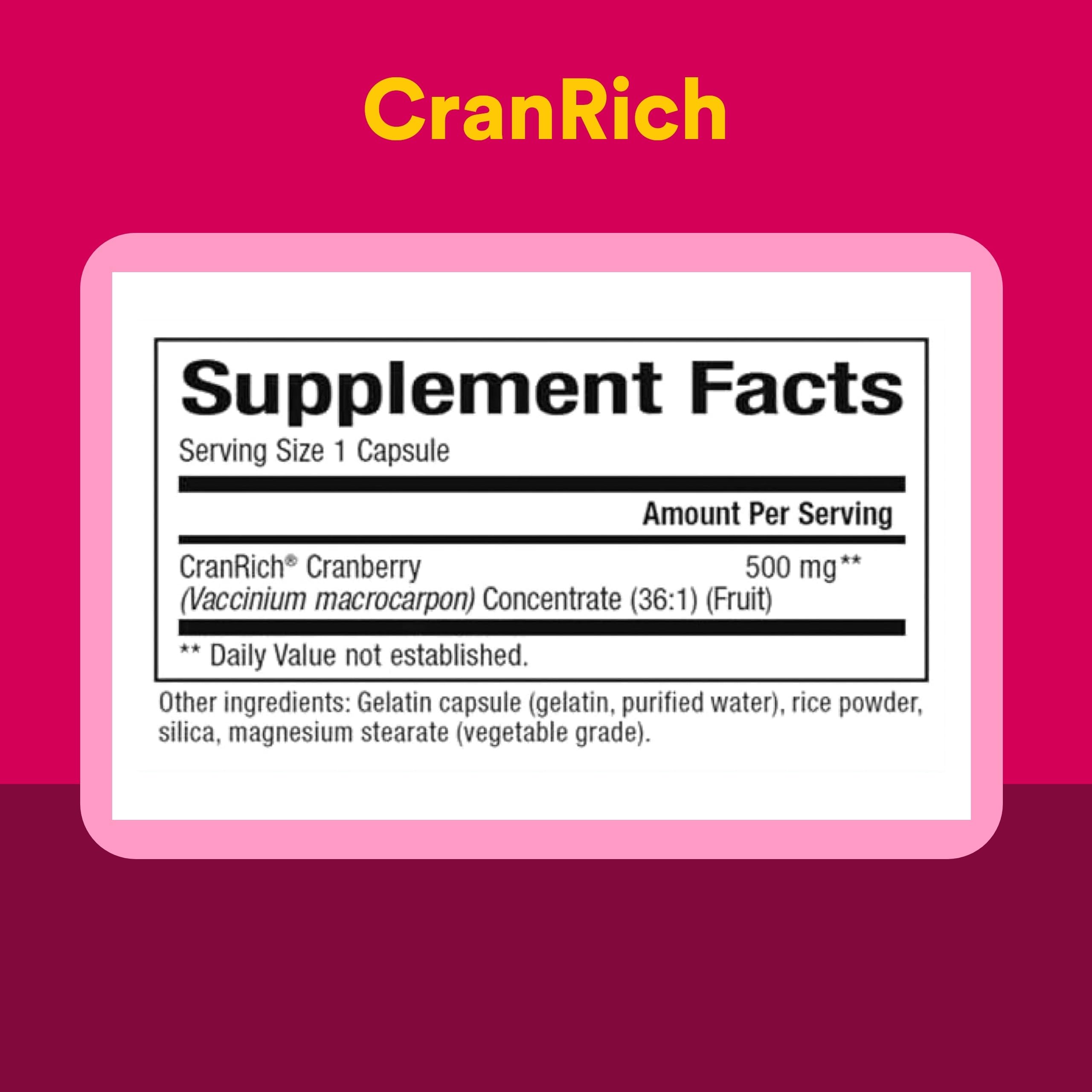 cranberry capsules for digestive health