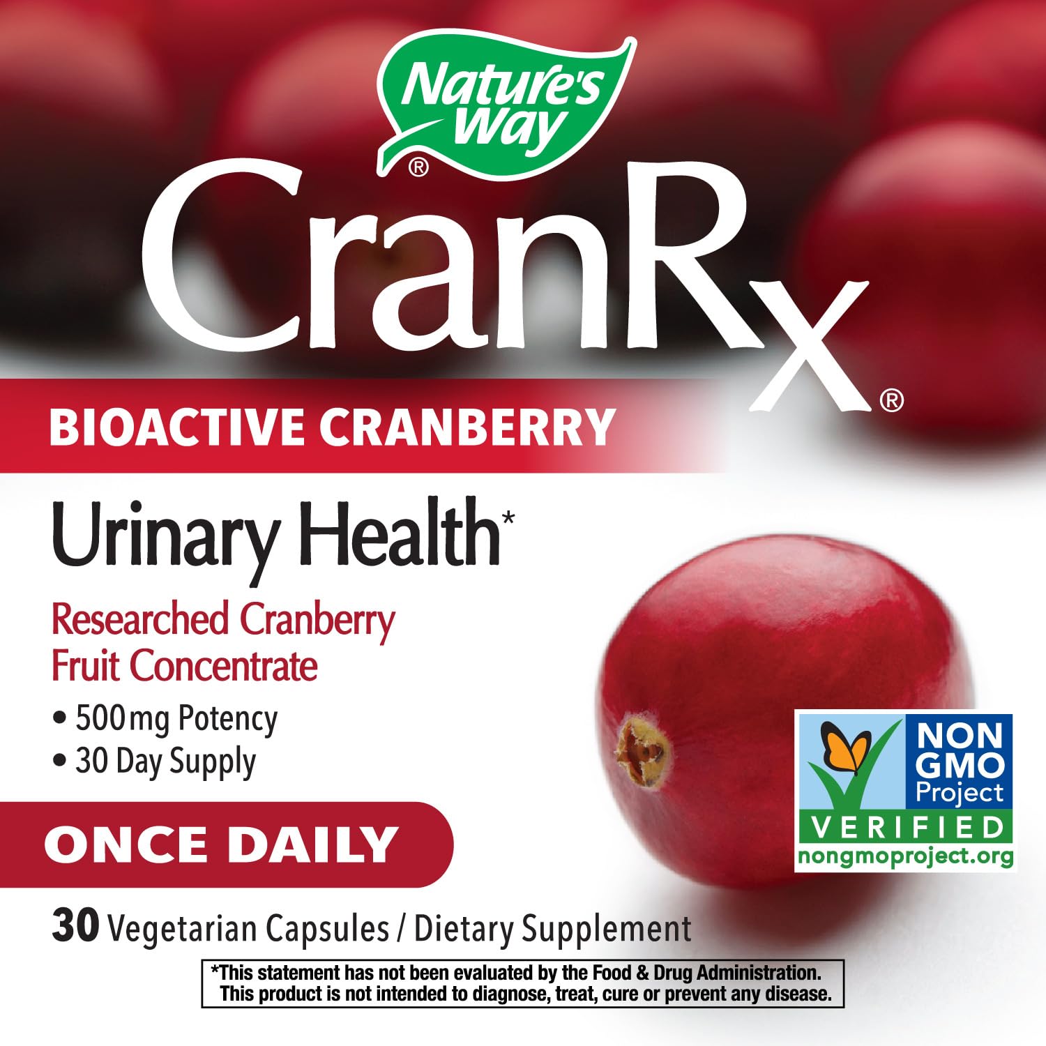 Cranberry capsules for digestive health