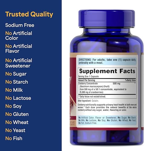 Cranberry capsules for digestive wellness