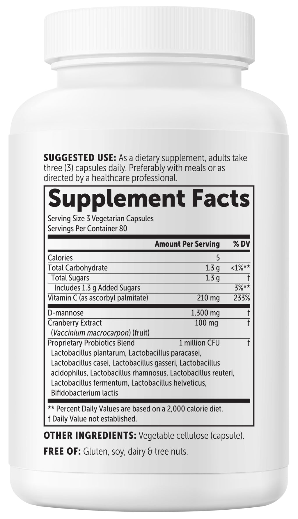 Cranberry capsules for enhanced hydration