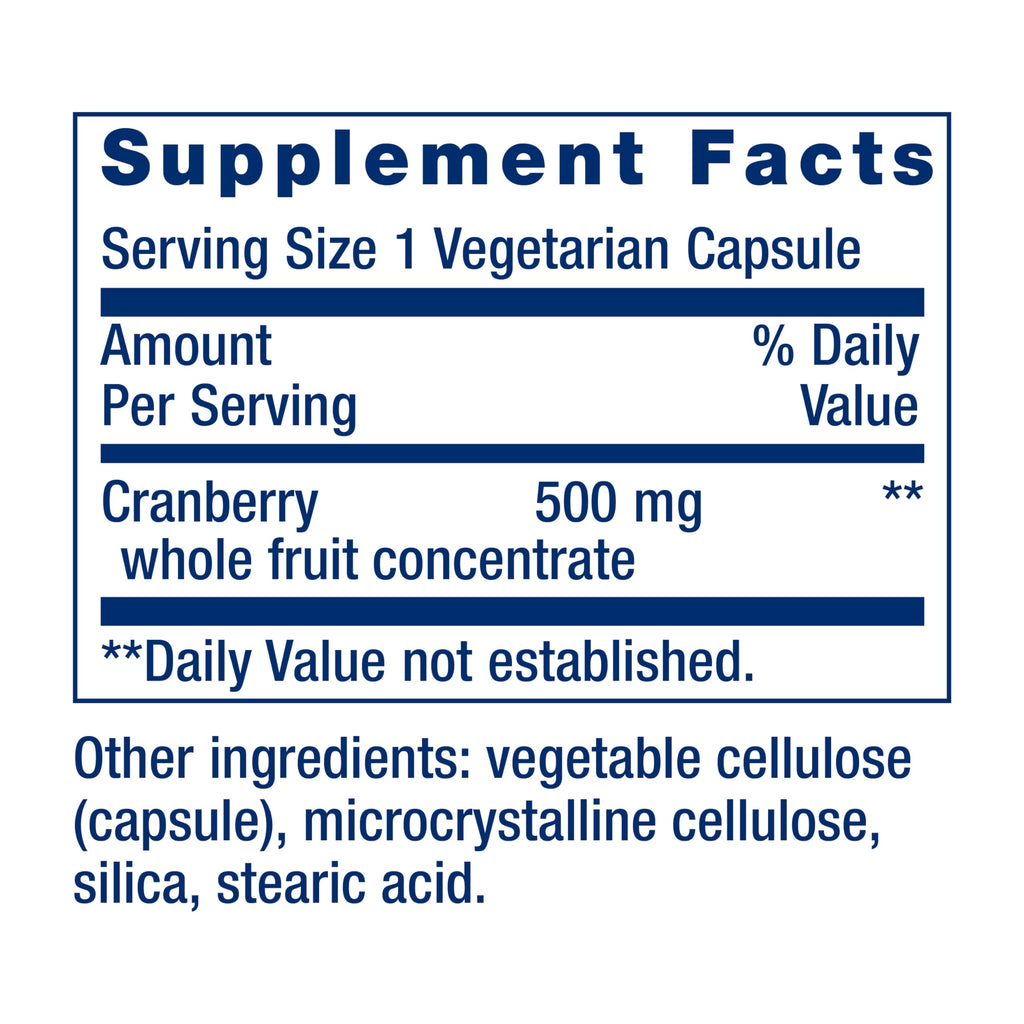 Cranberry capsules for everyday wellness