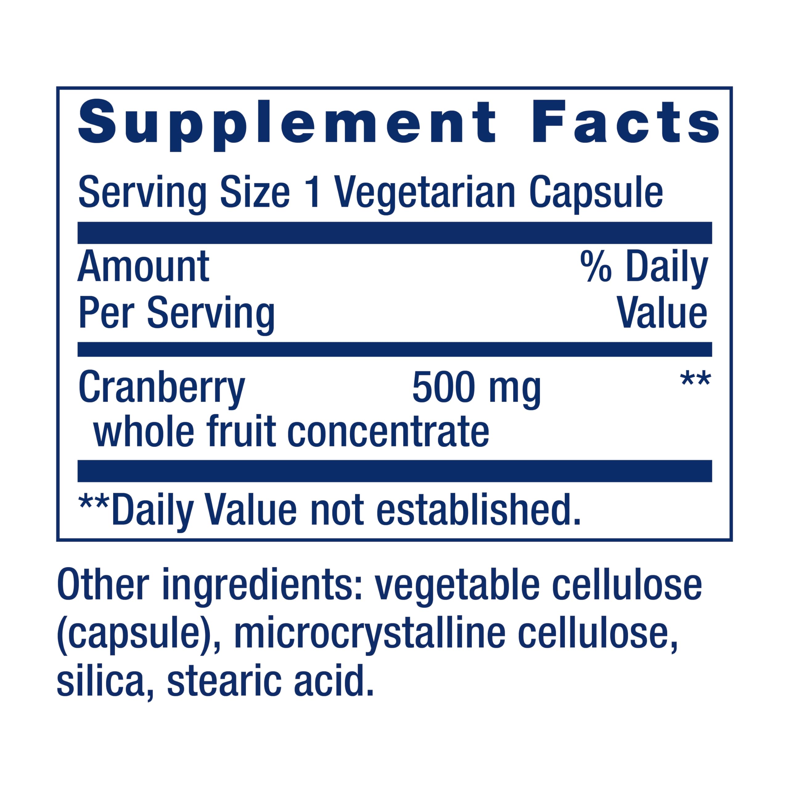 Cranberry capsules for everyday wellness