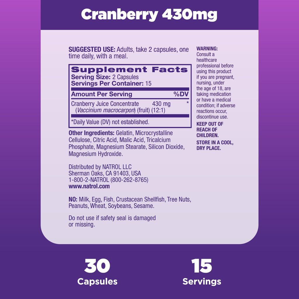cranberry capsules for immune support