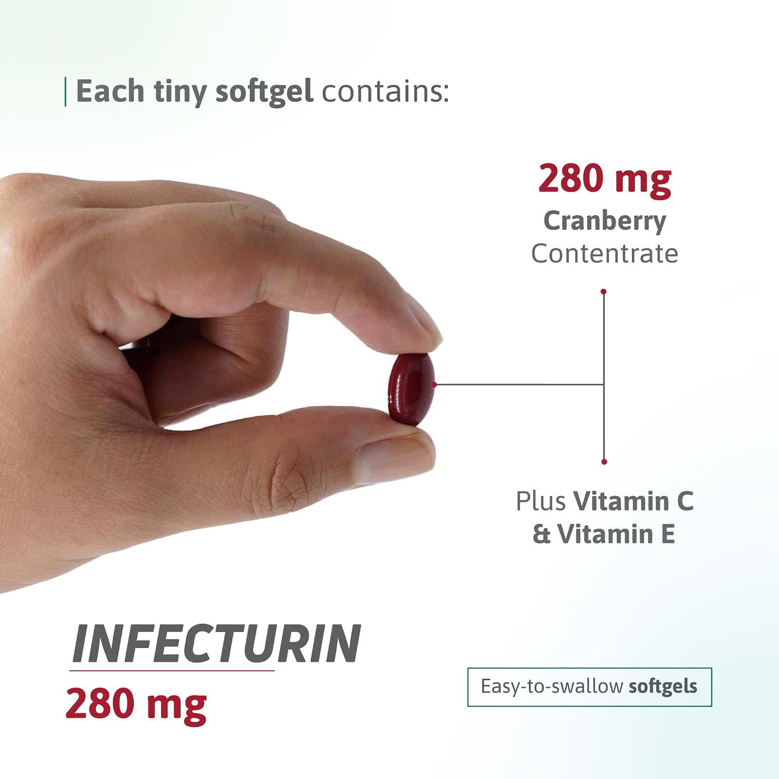 Cranberry capsules for immune support