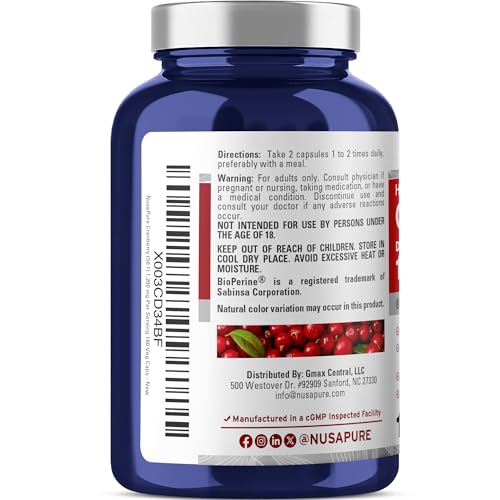 Cranberry capsules for immune support