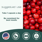 Cranberry capsules for immune support