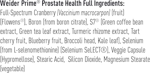 Cranberry capsules for men's health