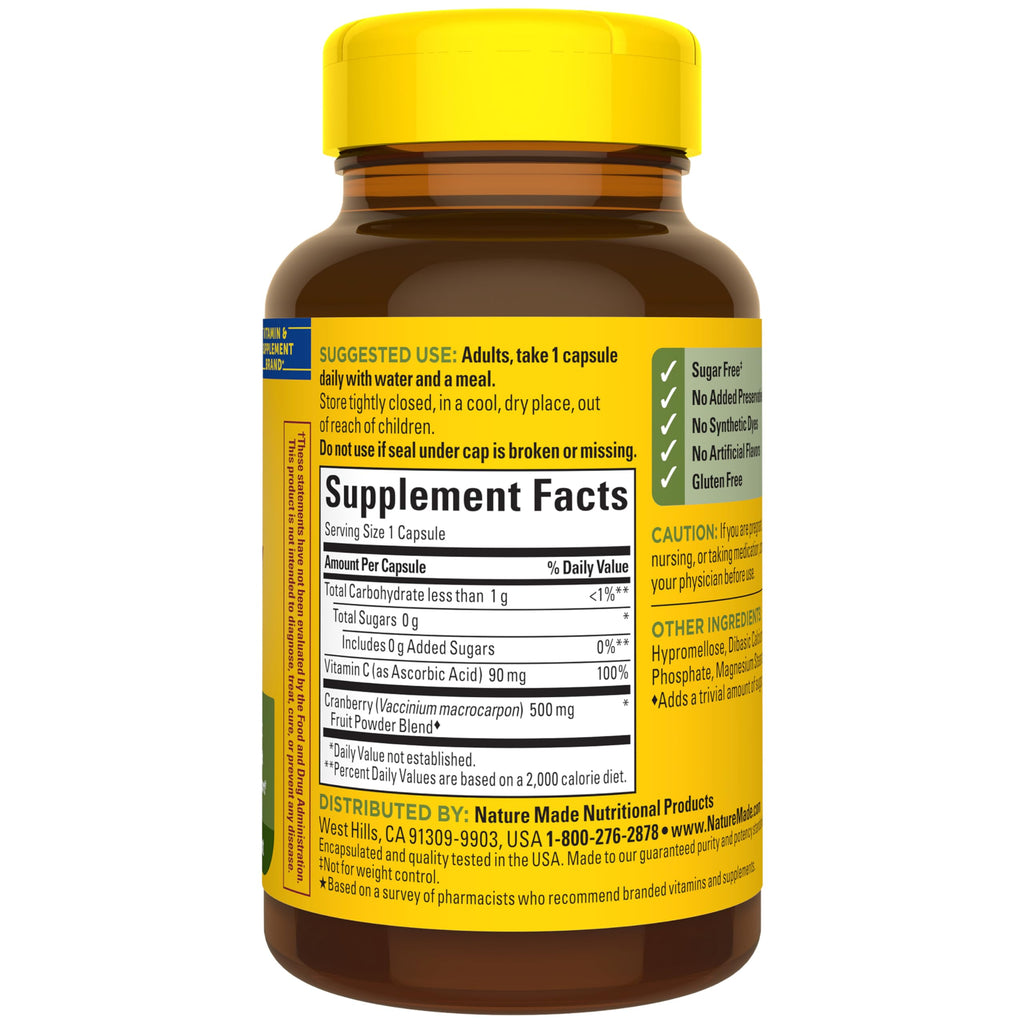 Cranberry capsules for overall health
