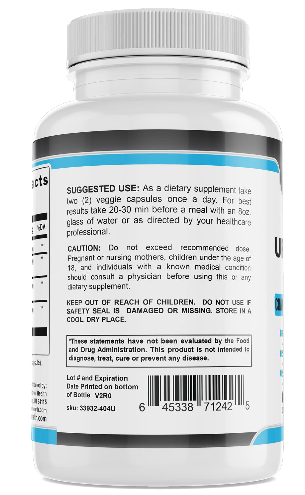 Cranberry capsules for overall wellness