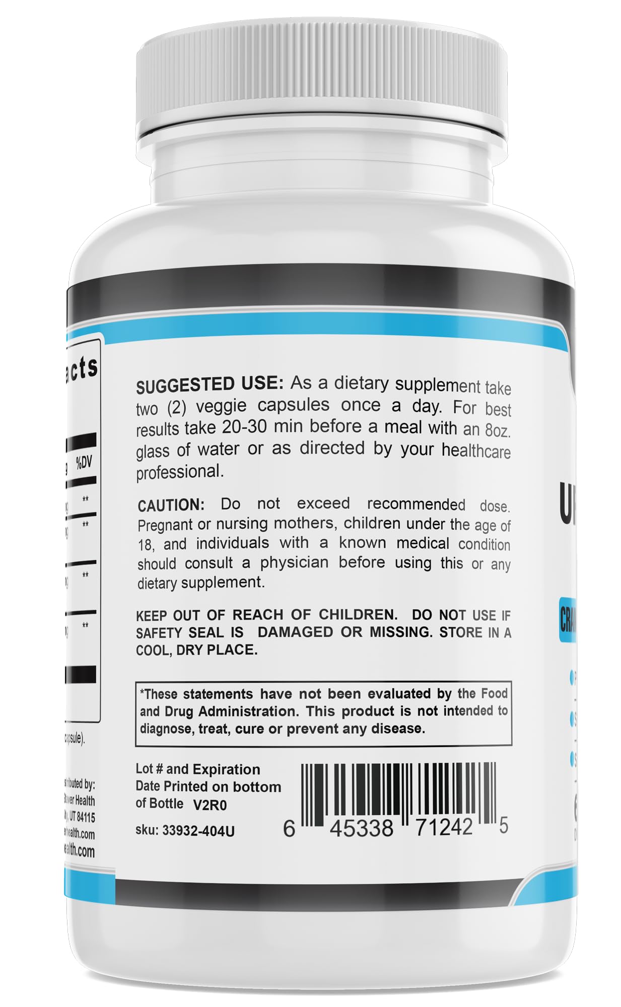 Cranberry capsules for overall wellness
