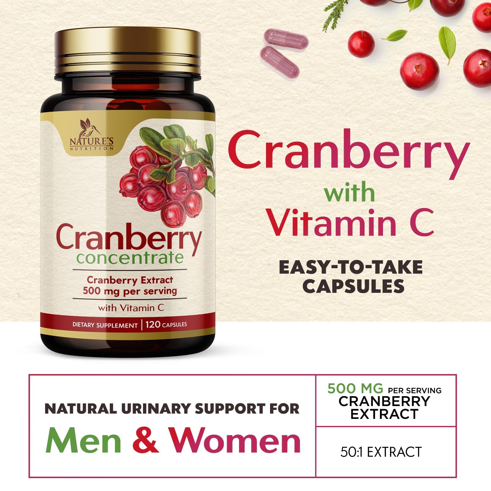 cranberry capsules for overall wellness