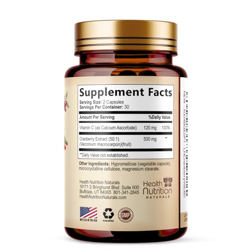 Cranberry capsules for overall wellness