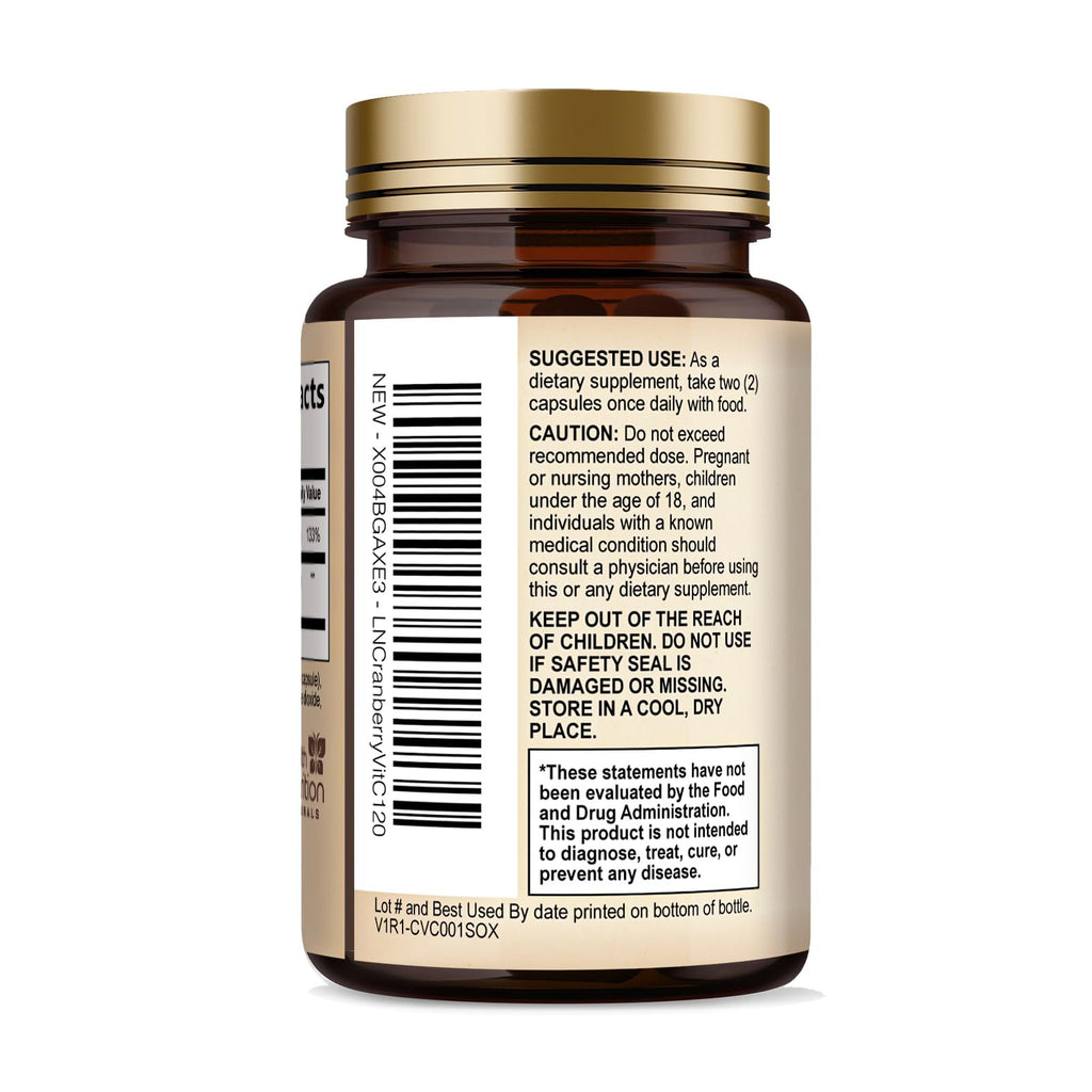 Cranberry capsules for overall wellness