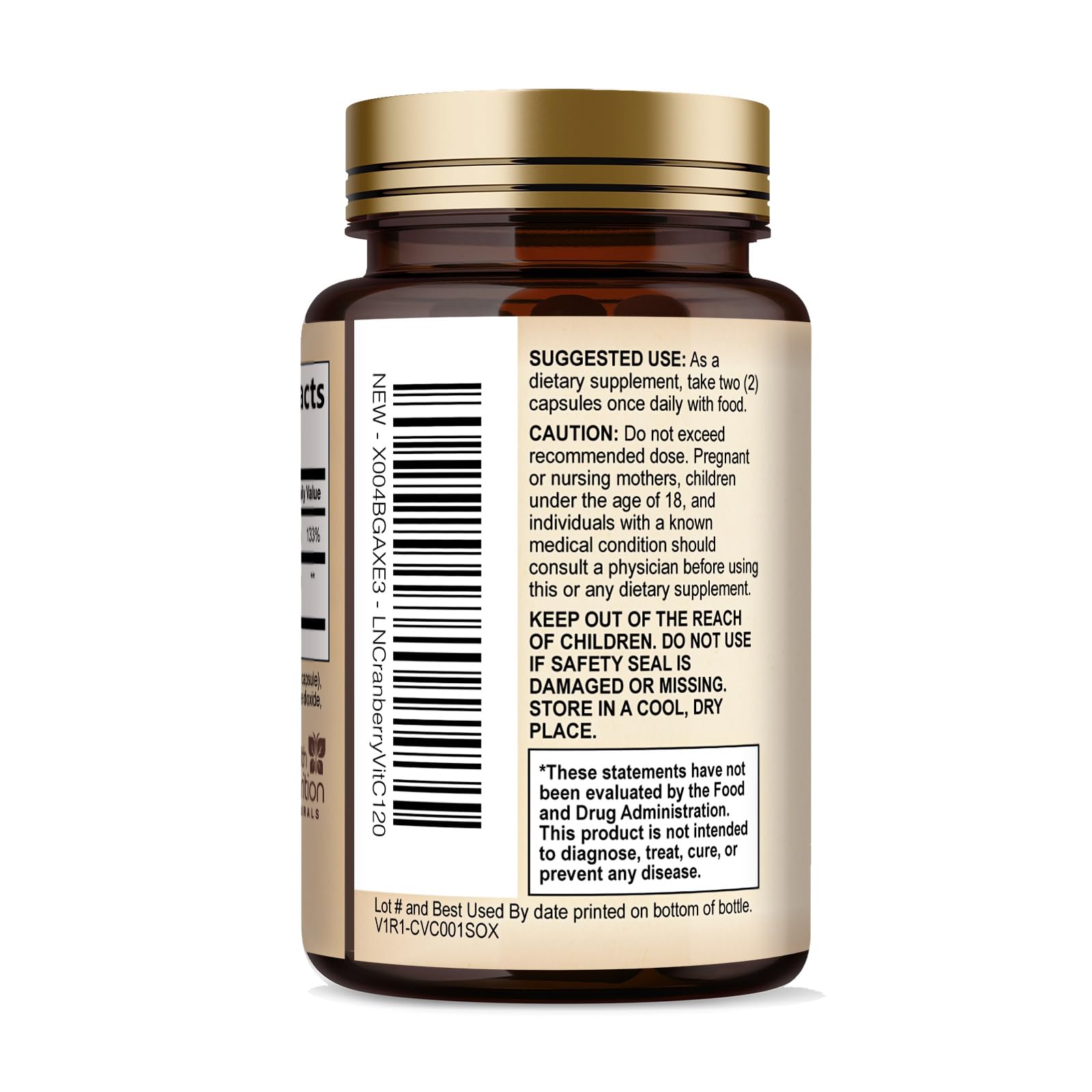 Cranberry capsules for overall wellness