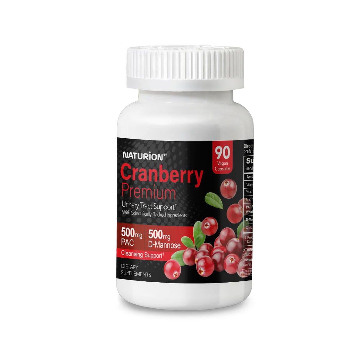 Cranberry capsules for urinary health