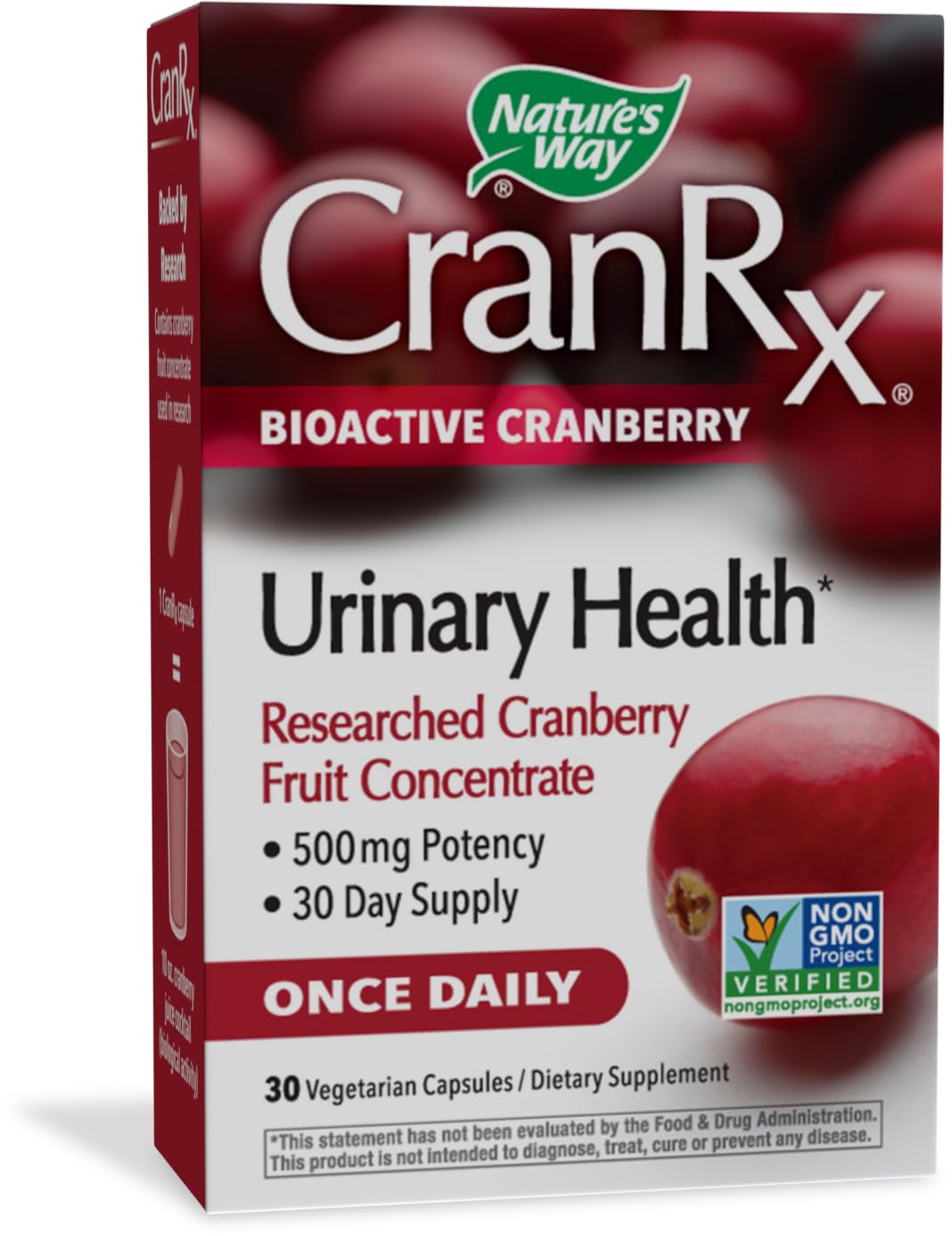 Cranberry capsules for urinary health