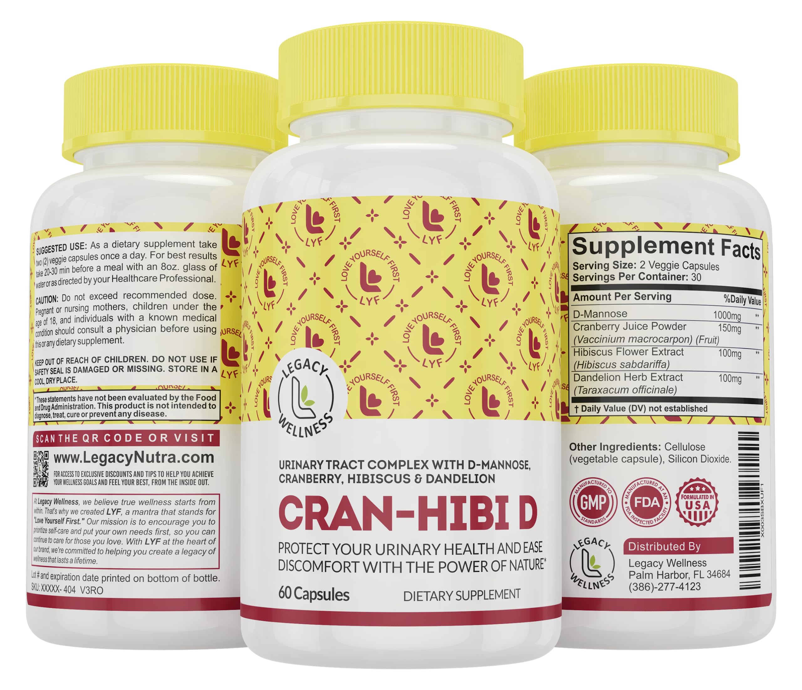 Cranberry capsules for urinary health