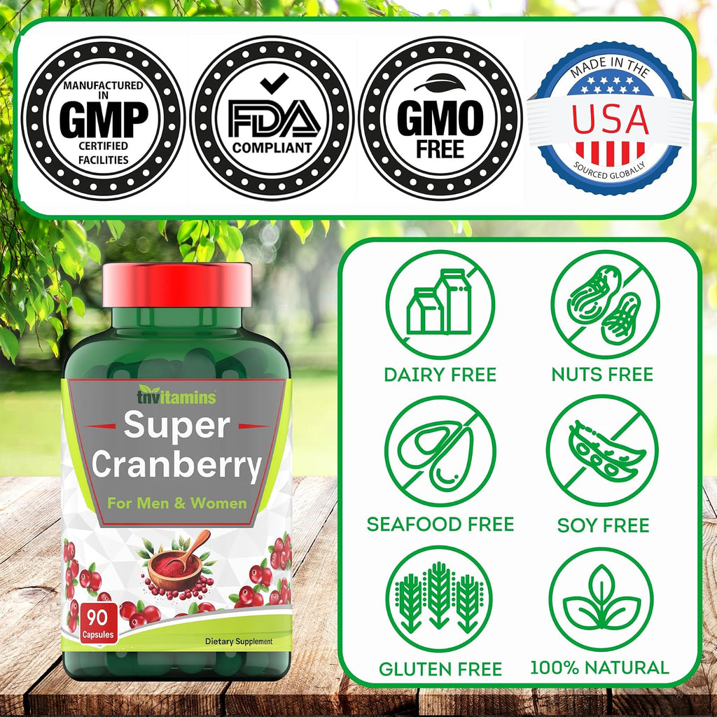 cranberry capsules for urinary support